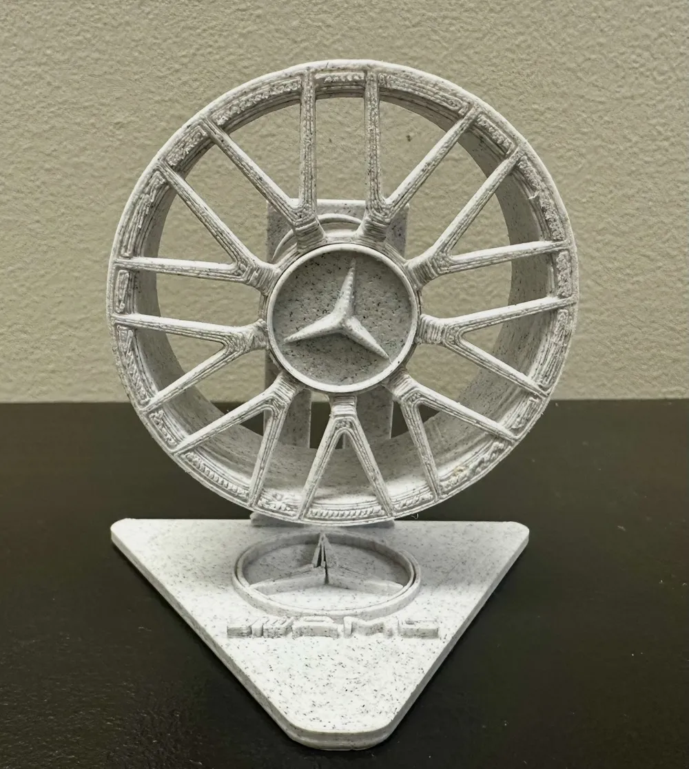 Mercedes AMG spinning rim stand - Free 3D Print Model - MakerWorld