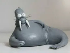 Homer Simpson walrus - Free 3D Print Model - MakerWorld
