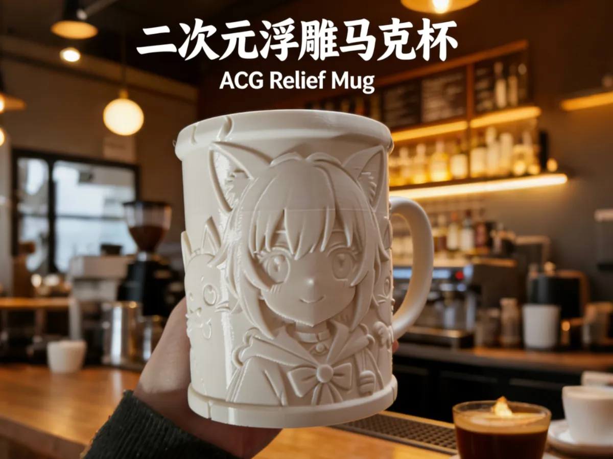 Anime relief tumbler - Free 3D Print Model - MakerWorld