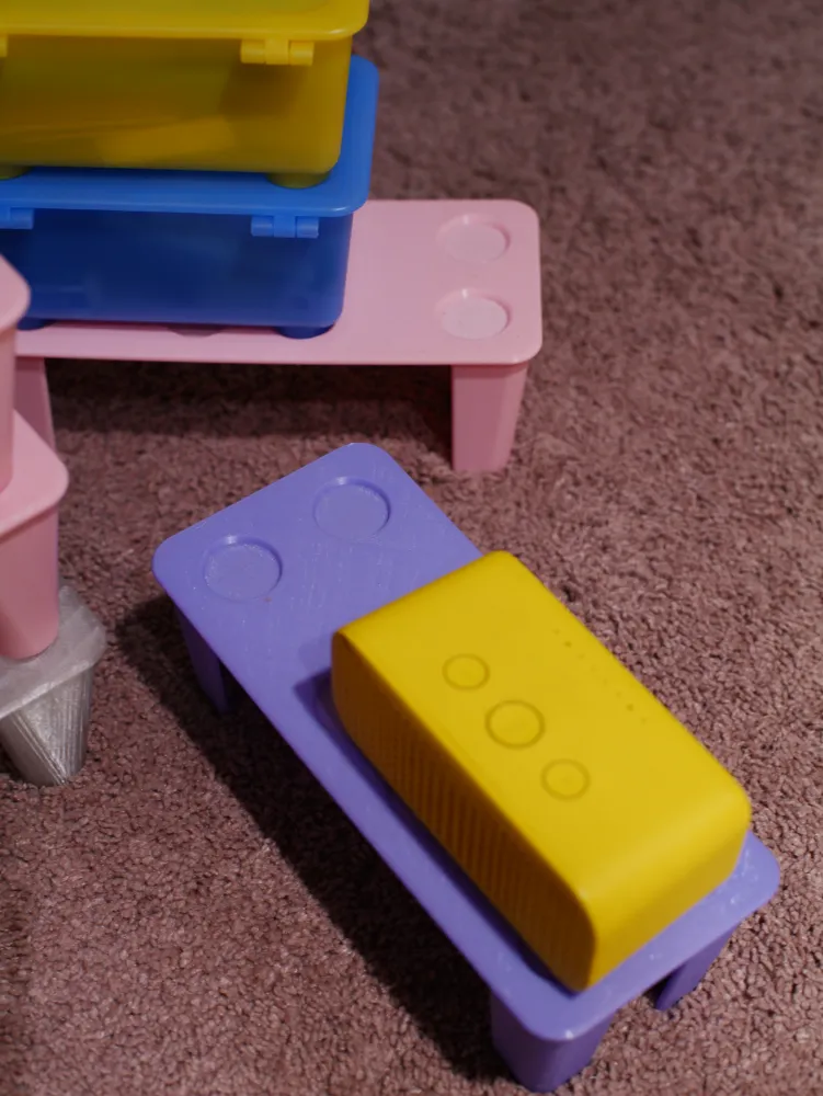 【Desktop Organizer】IKEA GLIS Desktop Setup - Modular - Free 3D Print ...