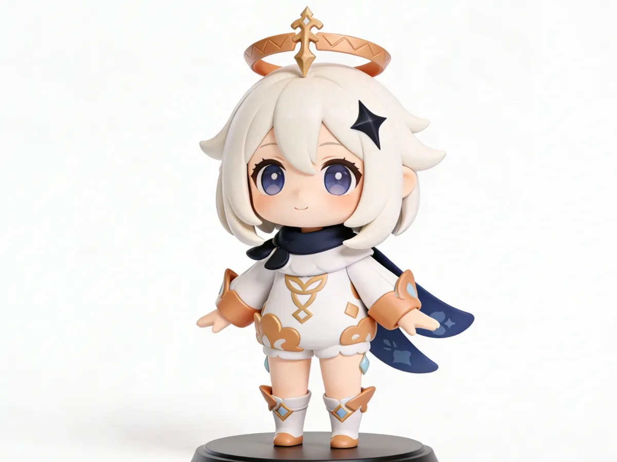Genshin Impact Paimon Figure Model, Cute Anime Girl Figure - Free 3D ...