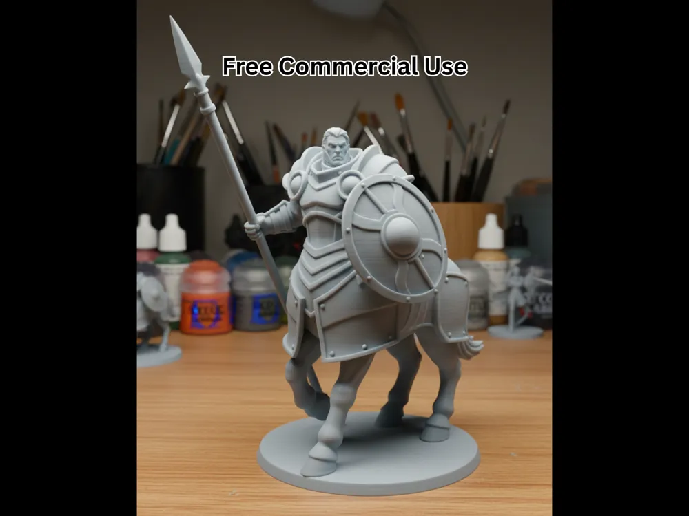 Centaur Guardian Figure - Free 3D Print Model - MakerWorld