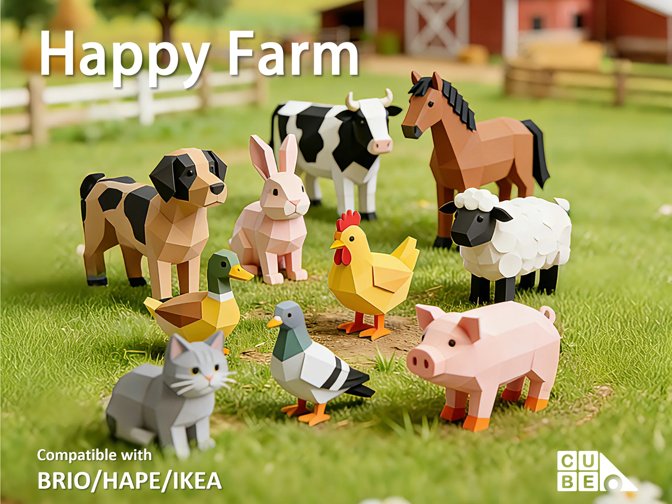CUBEUNi-Farm-IKEA/BRIO - Free 3D Print Model - MakerWorld