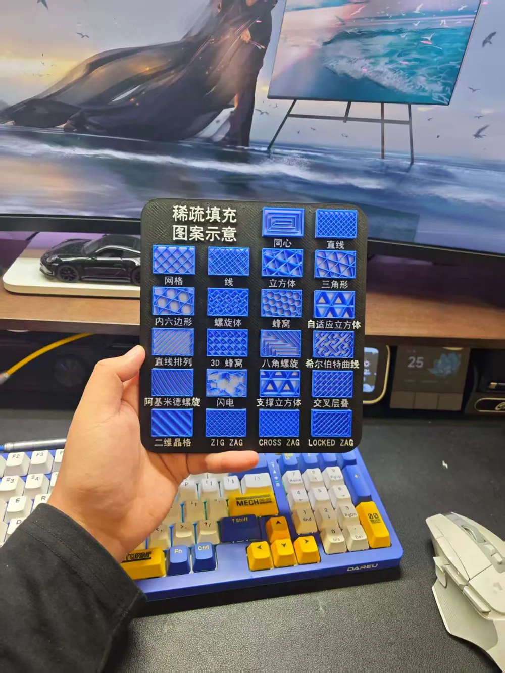 Infill Structure Panoramic Display Panel / Sparse Infill Pattern ...