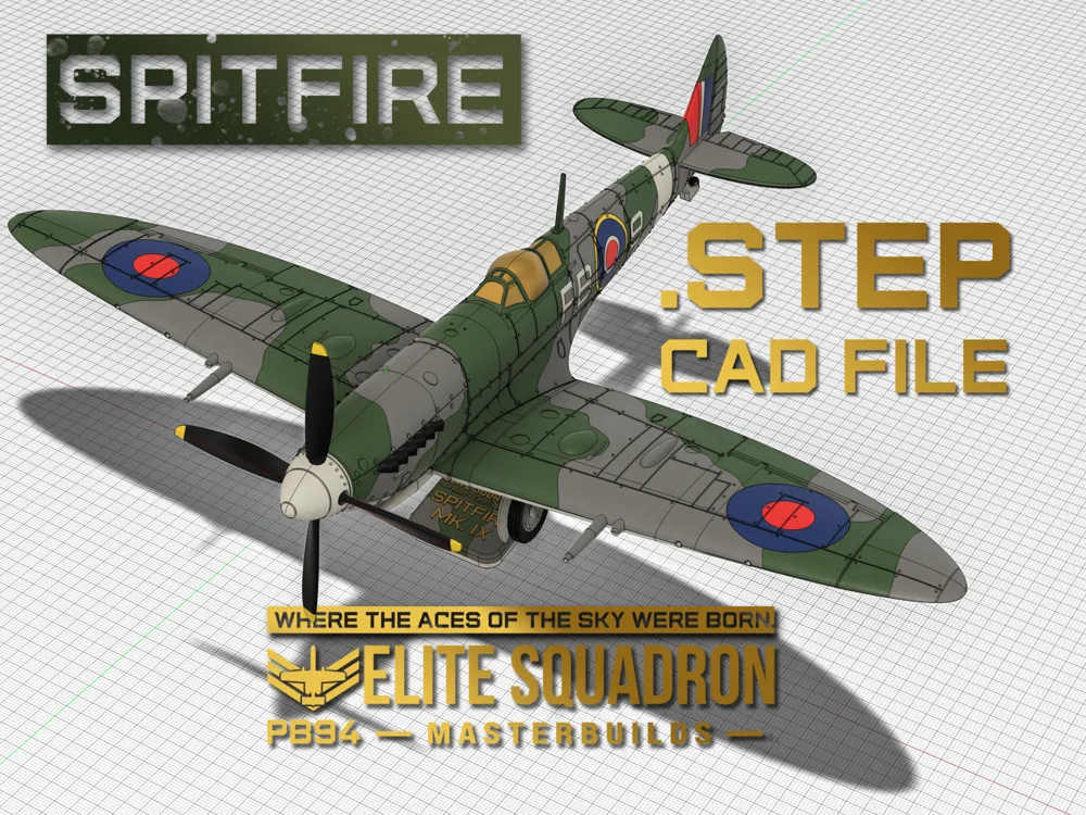 Spitfire - MasterBuild - SnapKit - .STEP, CAD file - Free 3D Print ...