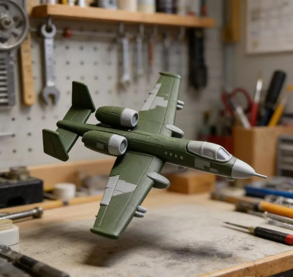 A-10 Warthog Chibi Military Model with Display Stand - Beginner ...
