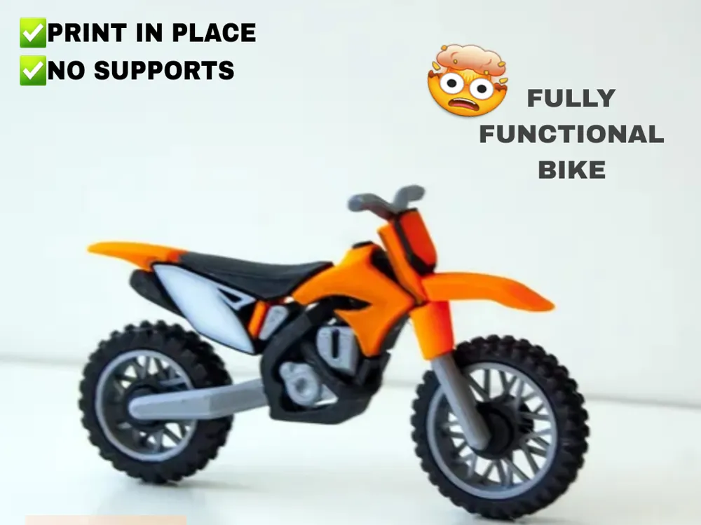 Bike dirt bike - Free 3D Print Model - MakerWorld