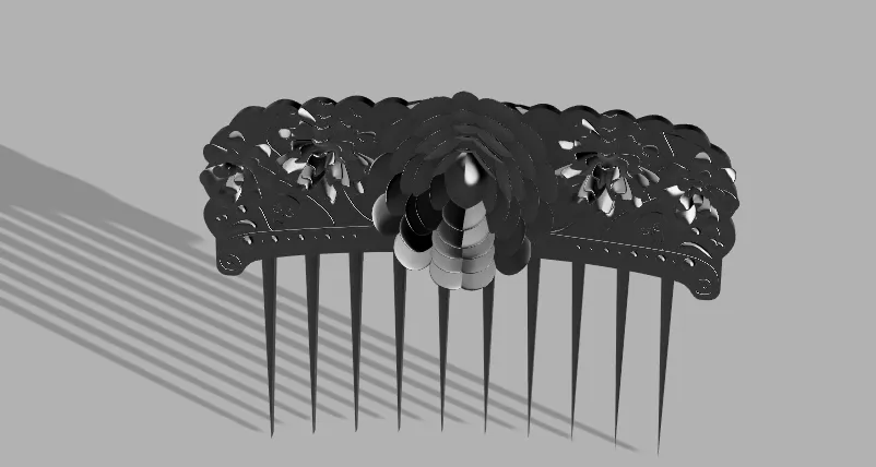 Marigold Crown Comb - Free 3D Print Model - MakerWorld