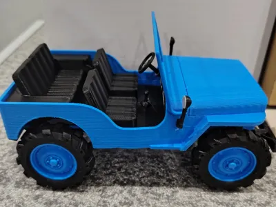 JEEP style car - Free 3D Print Model - MakerWorld