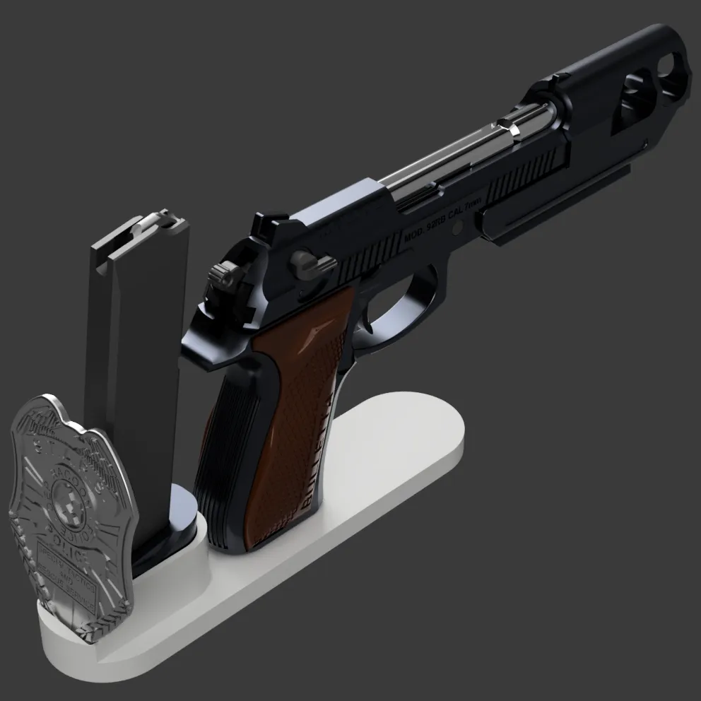 Bulletta 9M1 - Detailed Beretta-like Toy Gun - Free 3D Print Model ...
