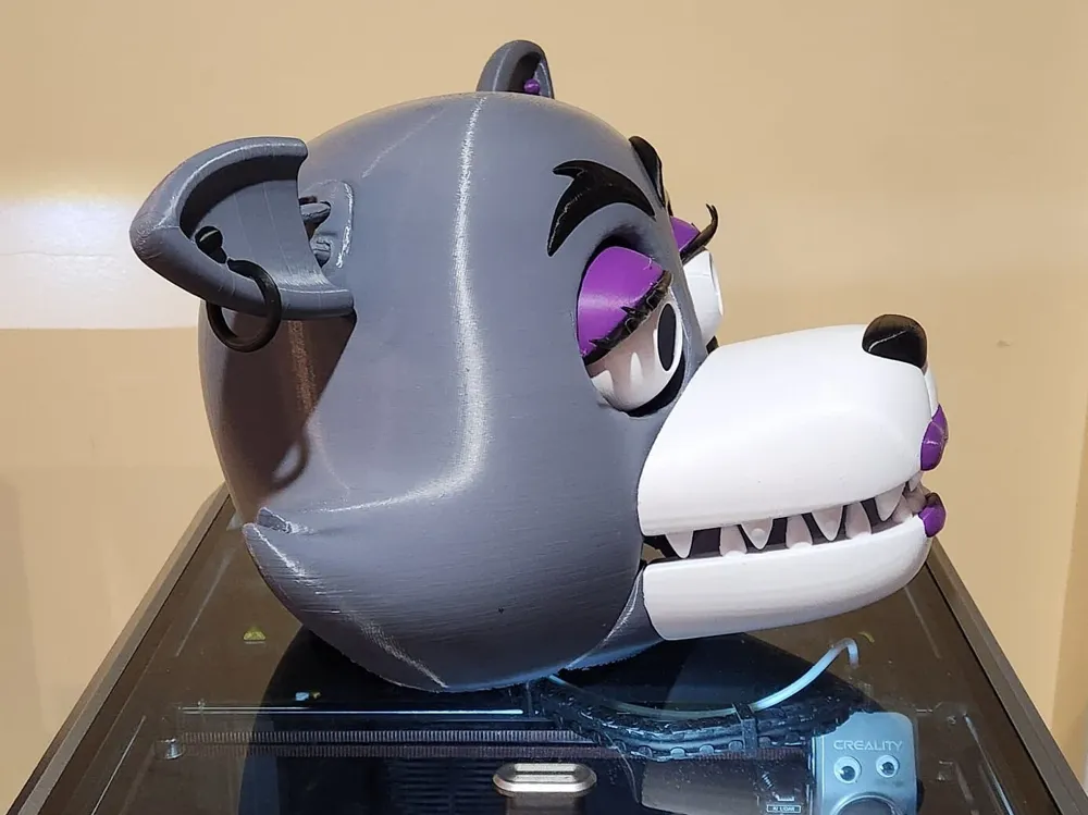 Fnaf Roxy Head - Free 3D Print Model - MakerWorld