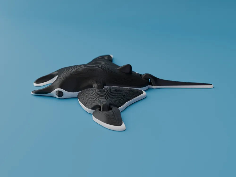 Manta Rai Articulada - Modelo gratuito para impressão 3D - MakerWorld