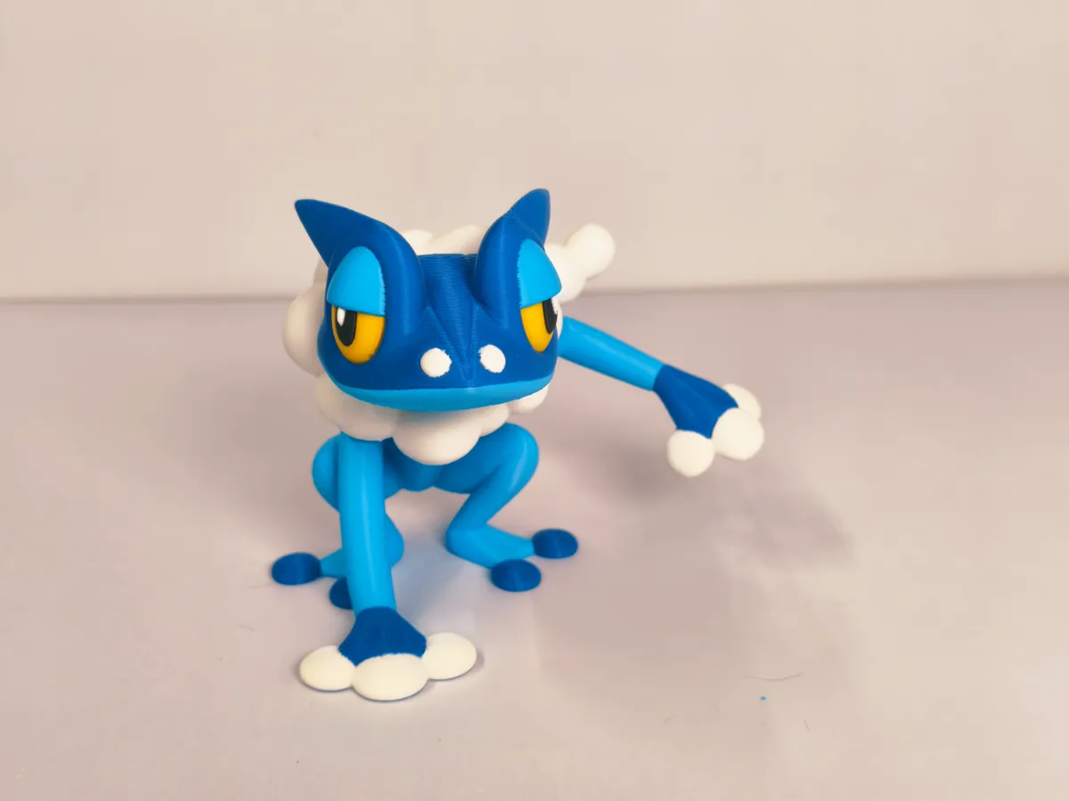 Pokemon Generation 6 #0657 Frogadier multicolor model - Free 3D Print ...