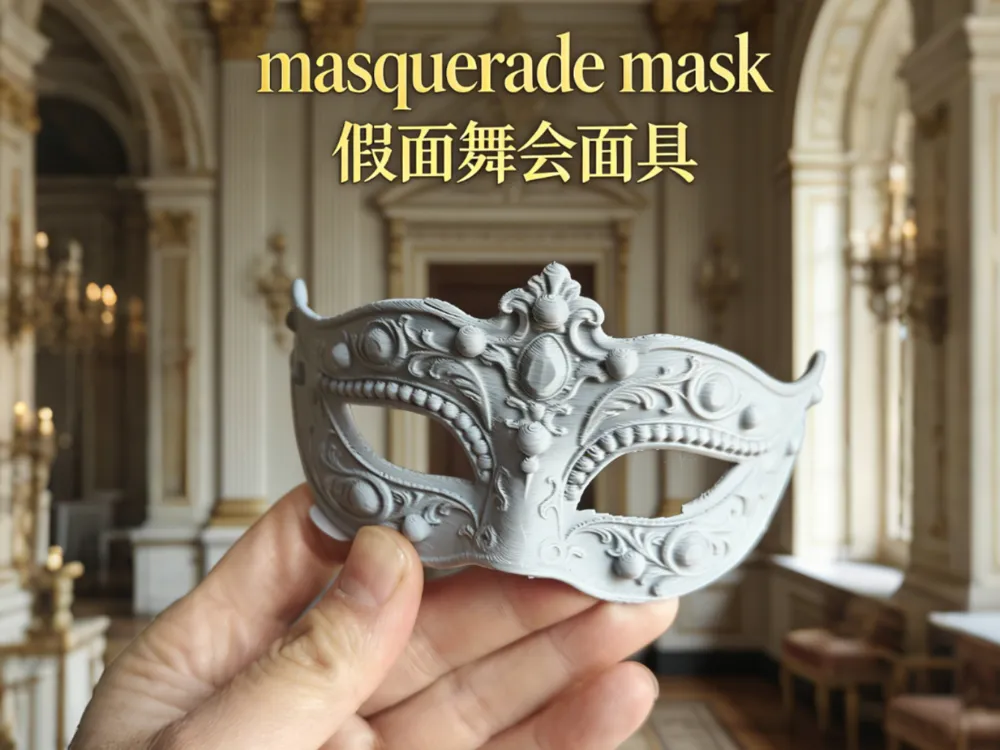Masquerade Mask - Free 3D Print Model - MakerWorld