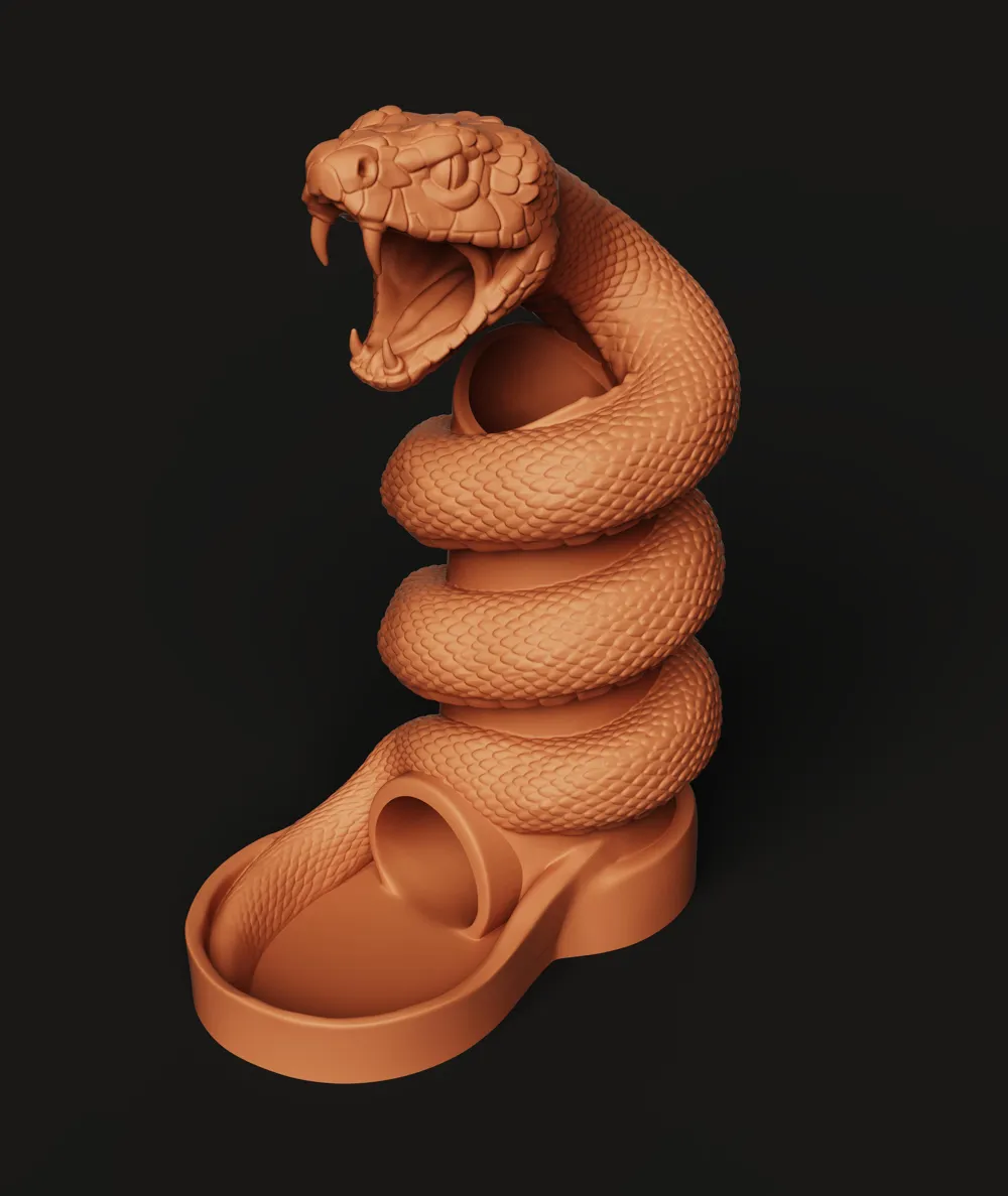 Cobra Snake Dice Tower STL | DnD 3D Print | Tower - Free 3D Print Model ...