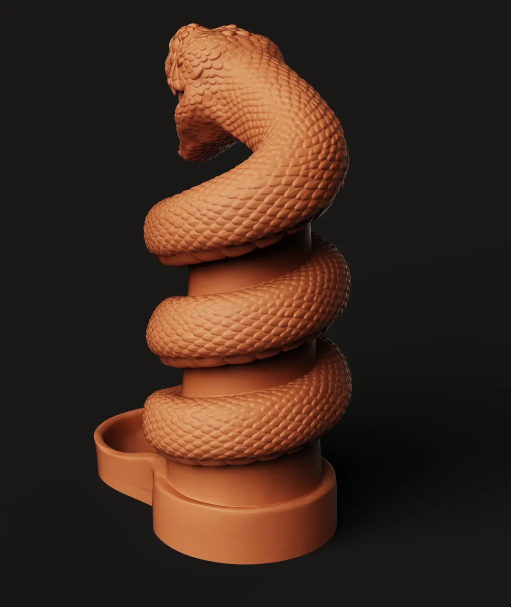 Cobra Snake Dice Tower STL | DnD 3D Print | Tower - Free 3D Print Model ...