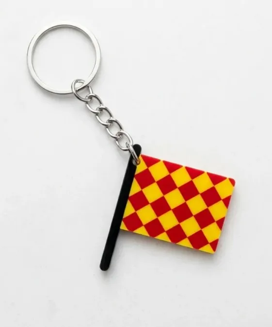 Referee Flag Keychain, Assistant Referee Flags - Free 3D Print Model ...