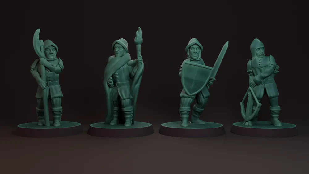 Town guard FDM supportless - Free 3D Print Model - MakerWorld