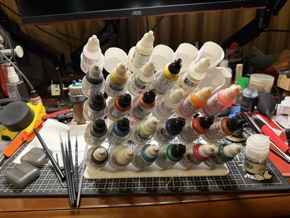 GW Paint Rack - Free 3D Print Model - MakerWorld
