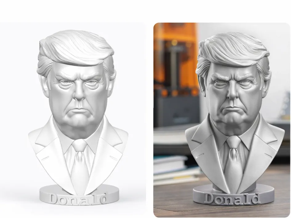 Donald Trump Style Bust – Detailed STL Model - Free 3D Print Model ...