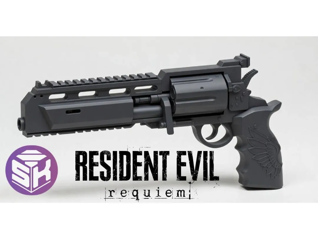 RE9 Leon S. Kennedy - Revólver Requiem - Modelo gratuito para impressão ...