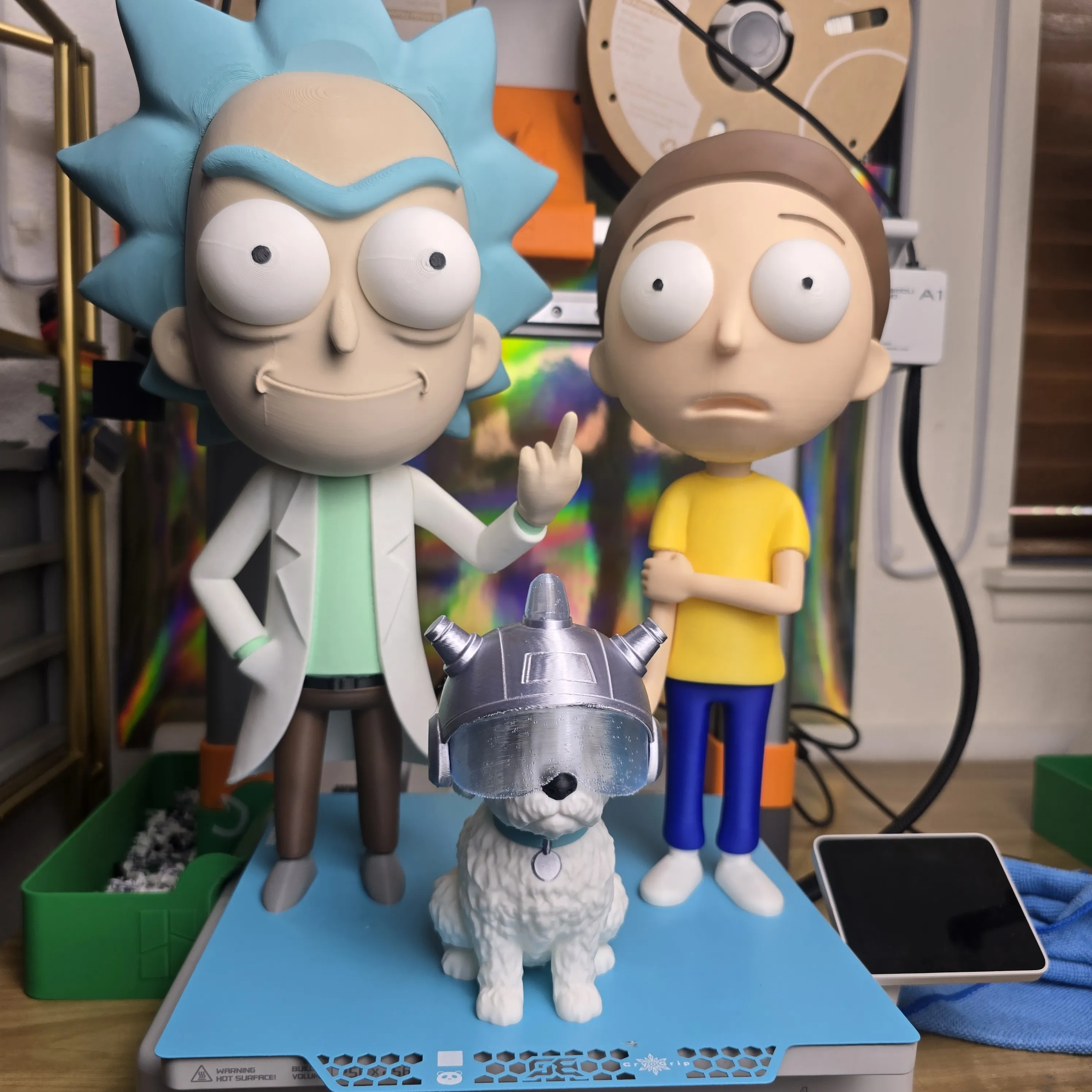 Snuffles Snowball Rick and Morty Cartoon Dog - Free 3D Print Model ...