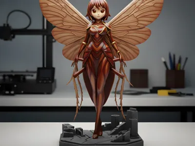 Cockroach Girl - Free 3D Print Model - MakerWorld