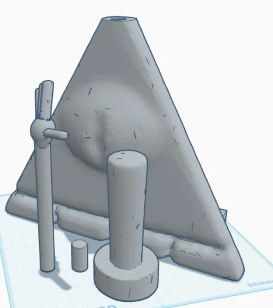 Bill cipher defeated statue - Free 3D Print Model - MakerWorld