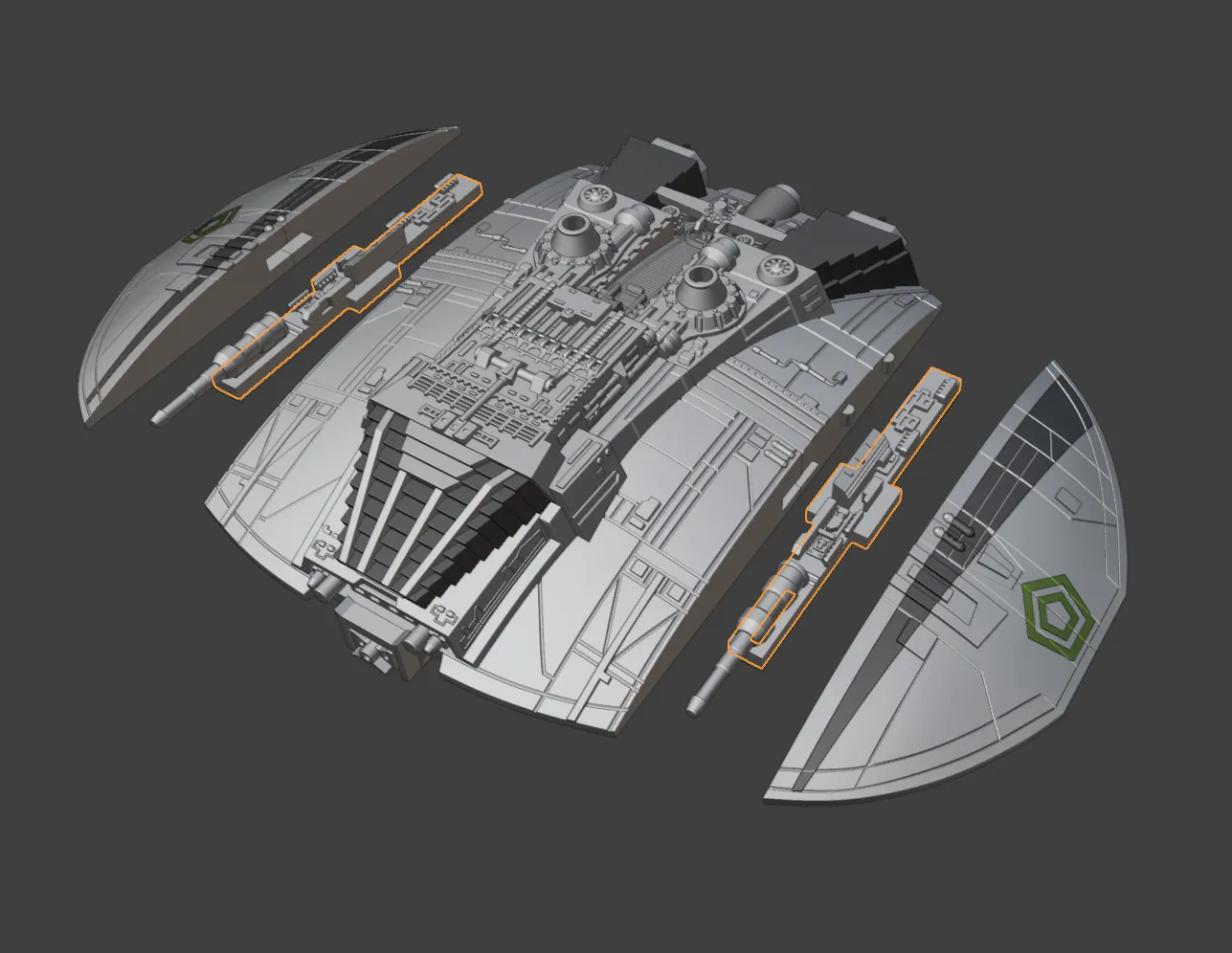 Cylon Raider - Free 3D Print Model - MakerWorld