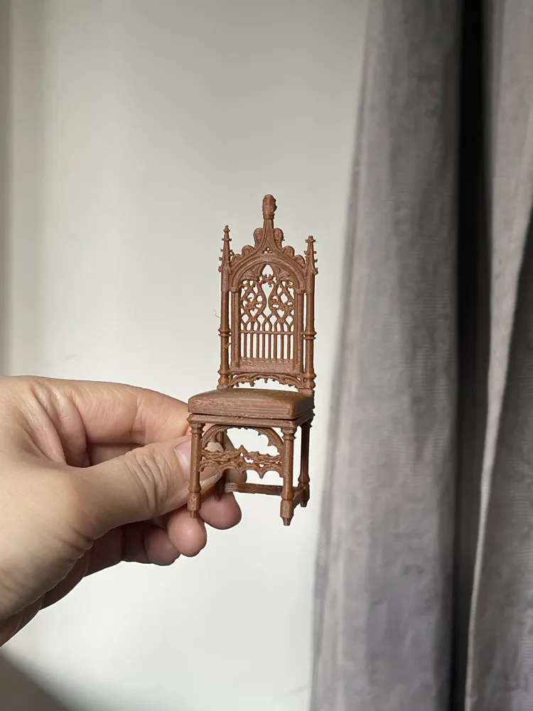 Vintage Dollhouse Chair for 1/6 1/12 BJD Photography - Free 3D Print ...
