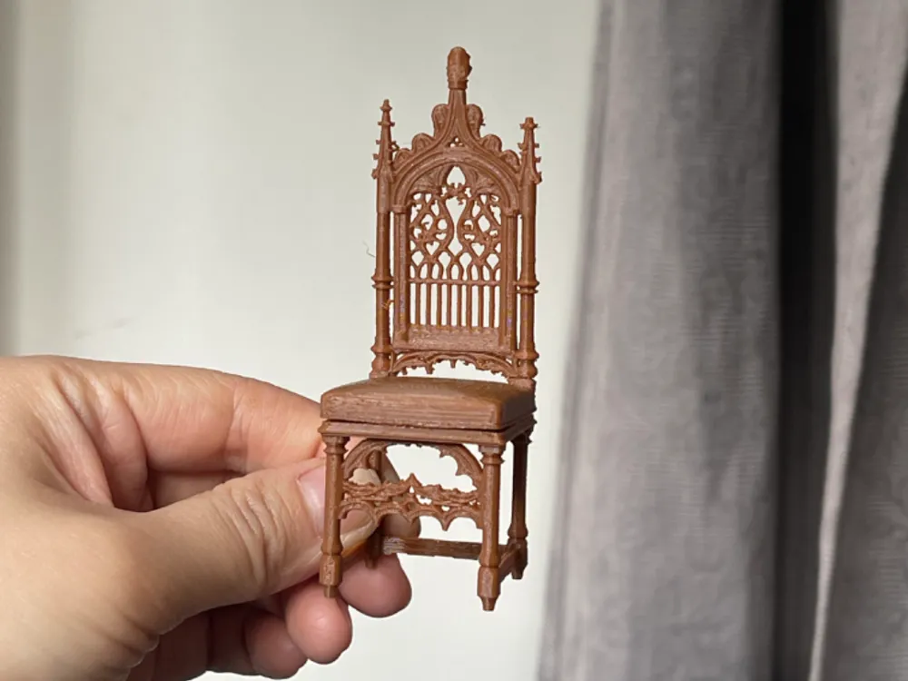Vintage Dollhouse Chair for 1/6 1/12 BJD Photography - Free 3D Print ...