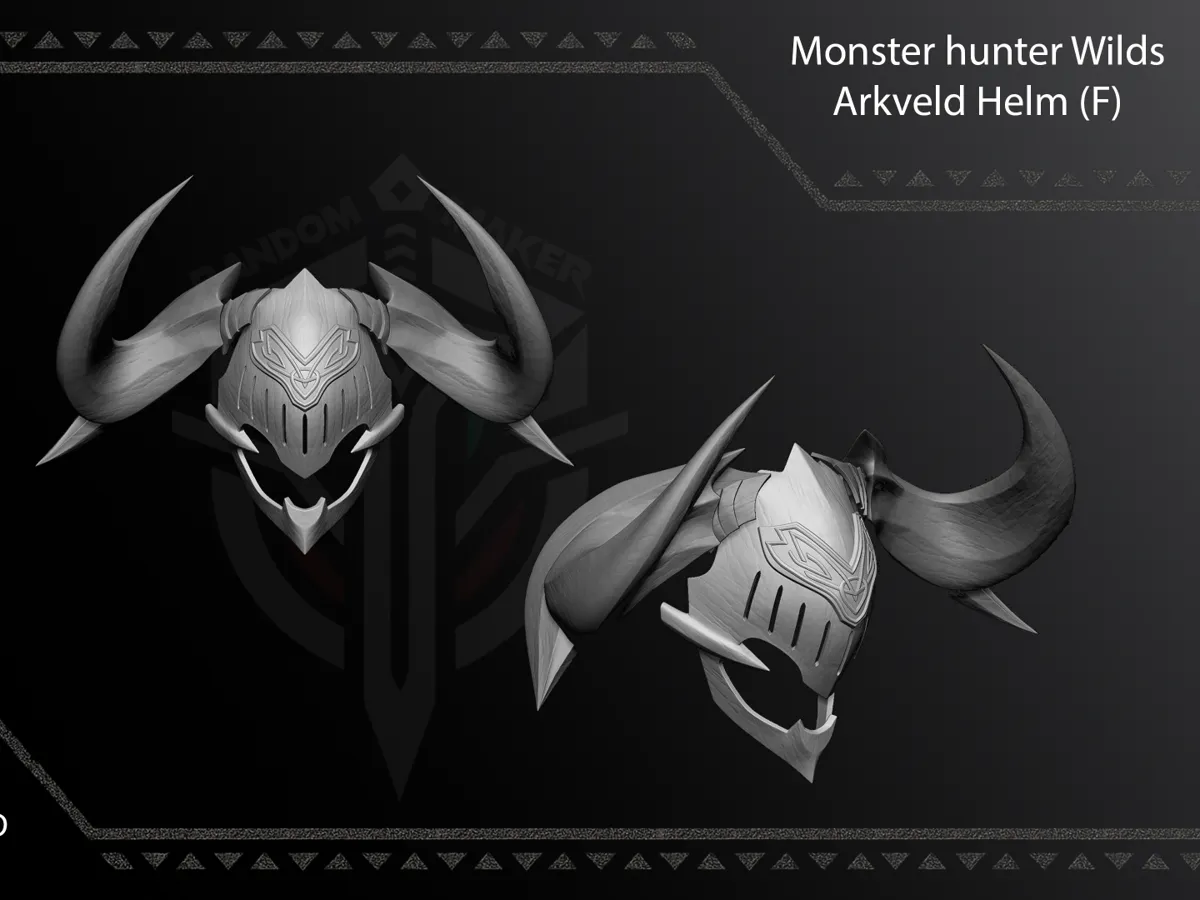 L'Elmo Arkveld (F) da Monster Hunter Wilds - Modello di stampa 3D ...