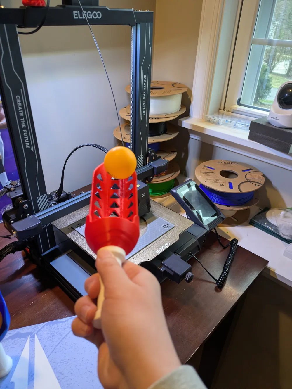 Ping pong ball scoop game - Free 3D Print Model - MakerWorld