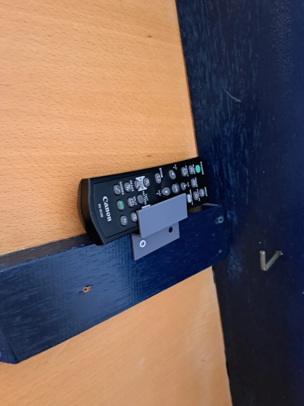 Remote control holder / wall clip (3D print) - Free 3D Print Model ...