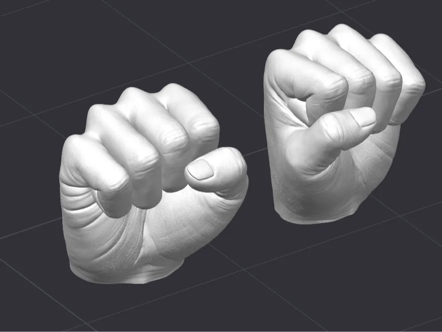 1/12 Male Posing Hands - Free 3D Print Model - MakerWorld
