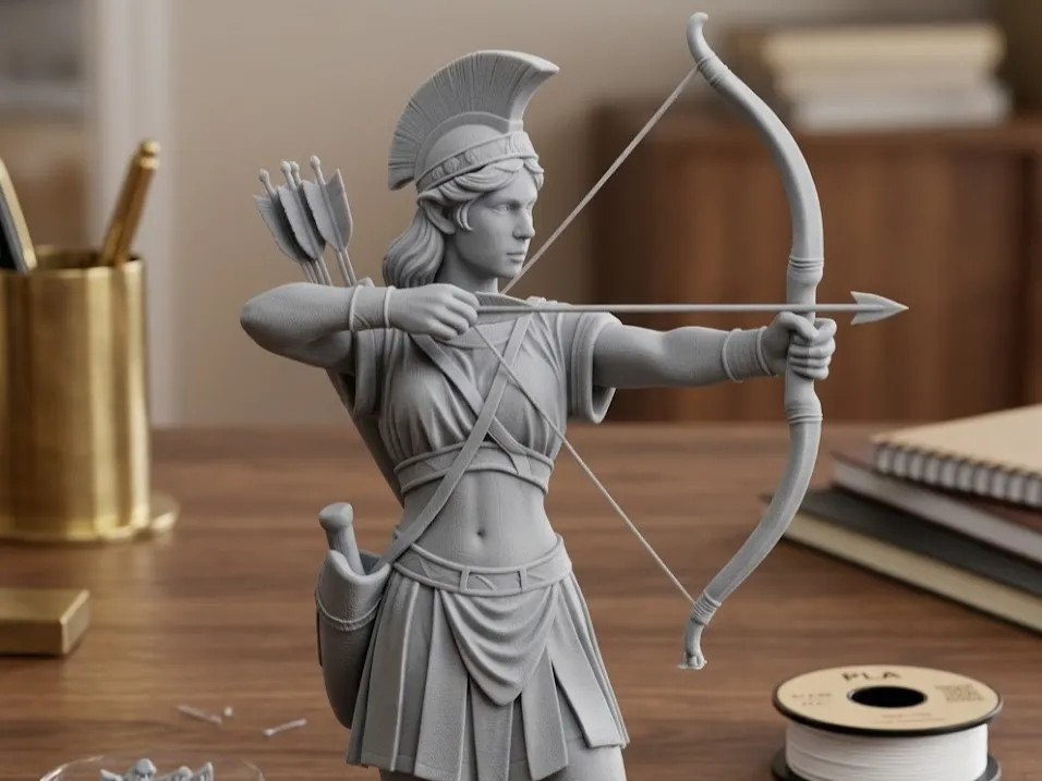 statue of the Greek goddess Artemis - Free 3D Print Model - MakerWorld