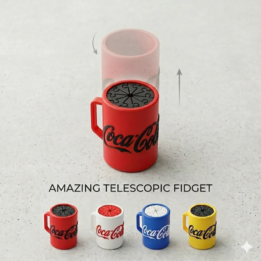 Magic Telescopic Fidget Cup (Coca-Cola Style) - Super Smooth Toy ...