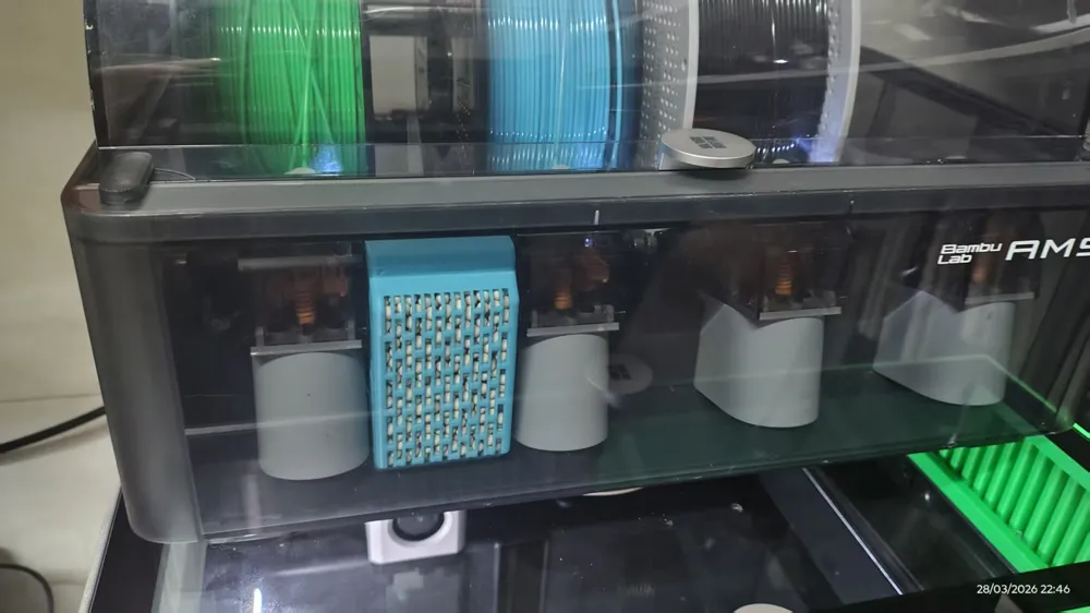 AMS Dry Box Molecular Sieve Container - Free 3D Print Model - MakerWorld