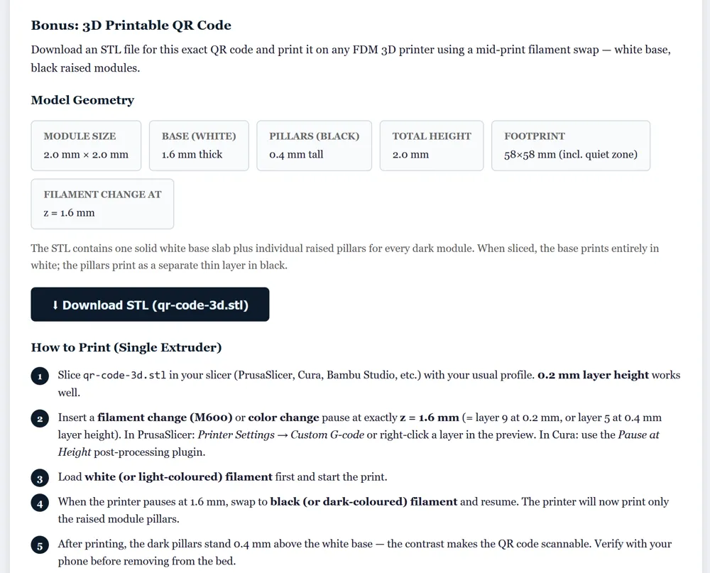 QR-code generator - Free 3D Print Model - MakerWorld