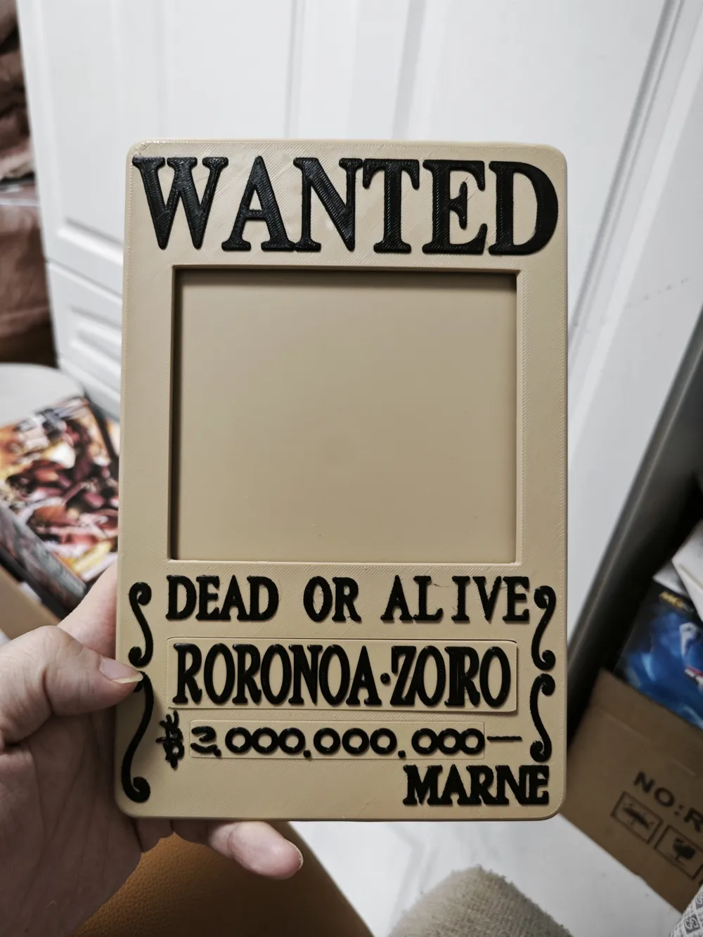 One Piece Wanted Poster Frame - Free 3D Print Model - MakerWorld