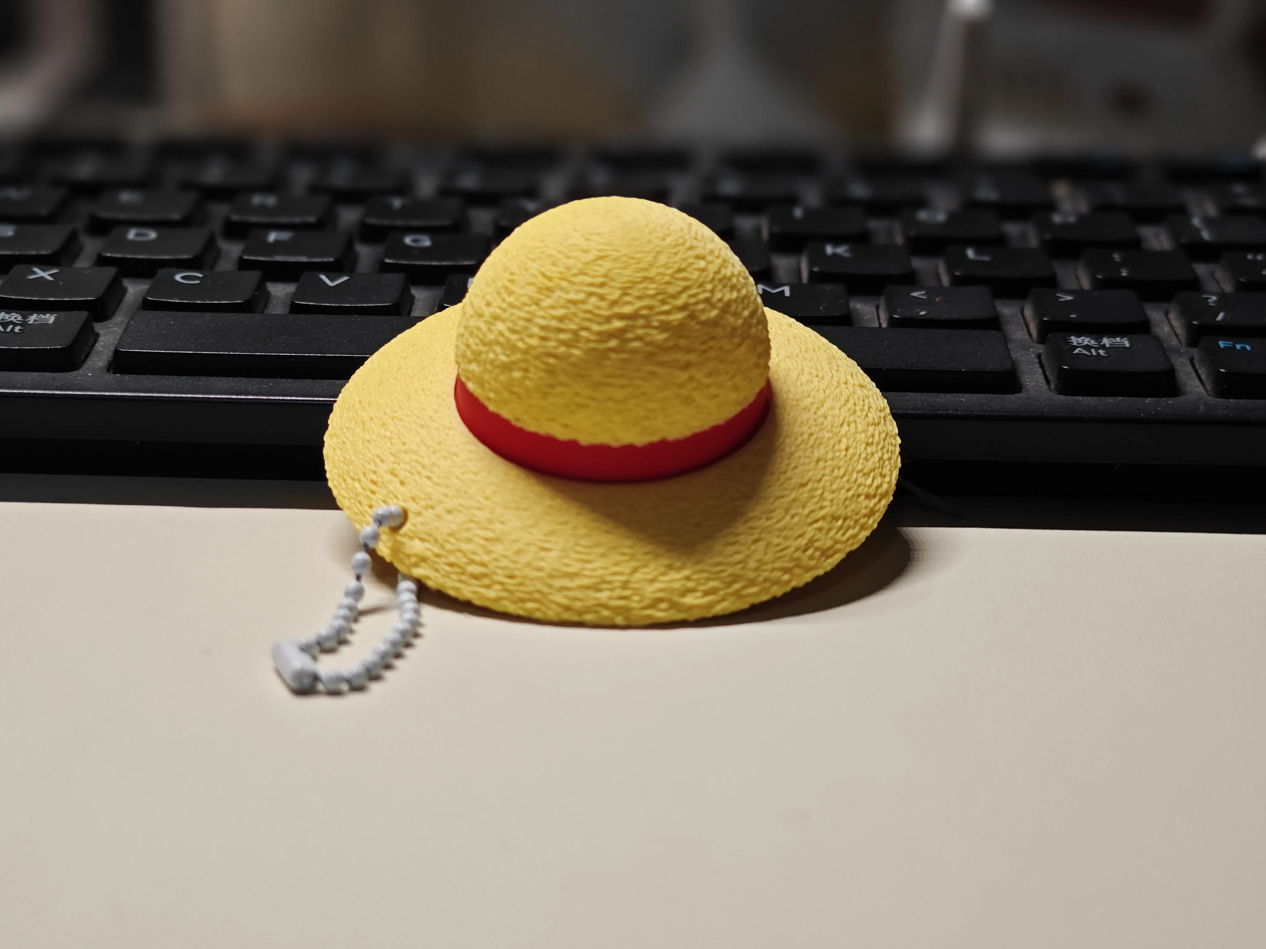 One Piece Luffy's Straw Hat Clicker Pendant - Free 3D Print Model ...