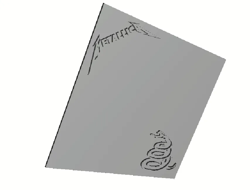 Metallica "Black" 3D Album Cover - Free 3D Print Model - MakerWorld