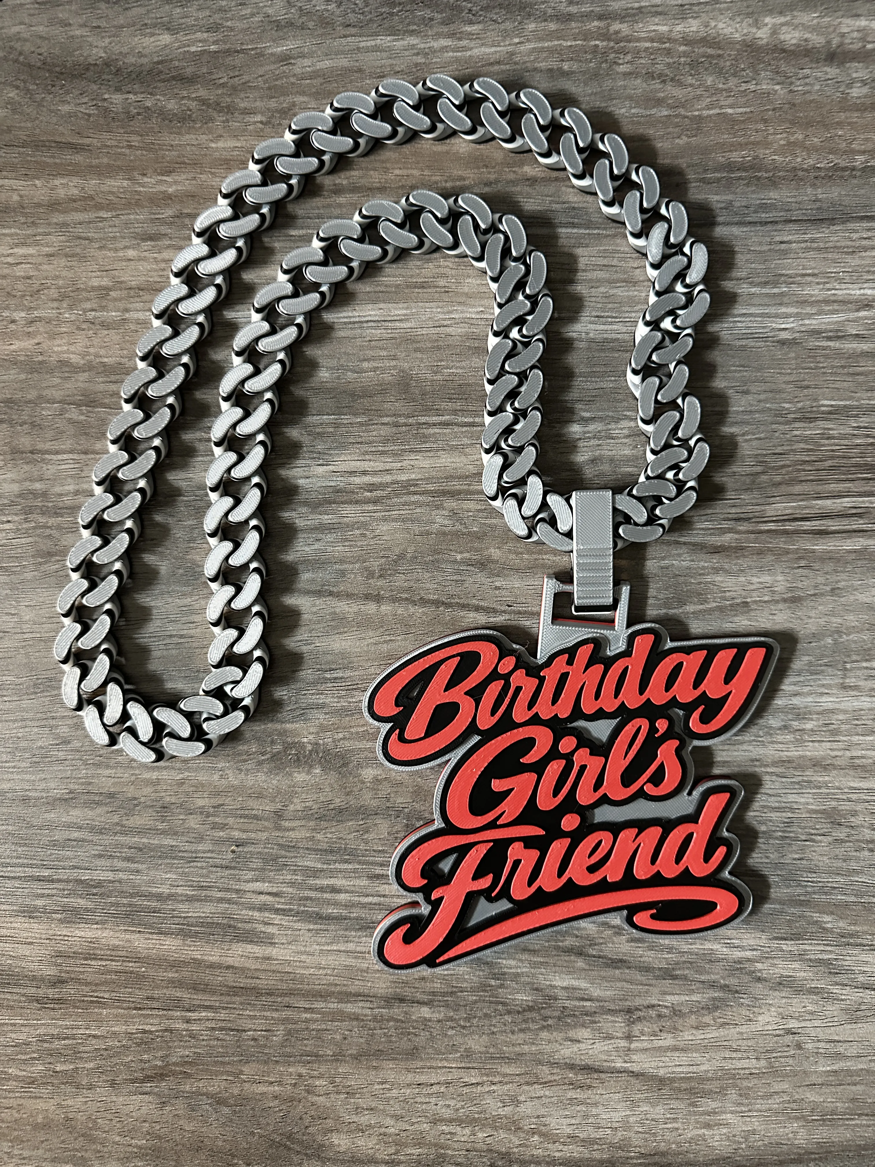 Birthday Girl - Hype Chain - Free 3D Print Model - MakerWorld