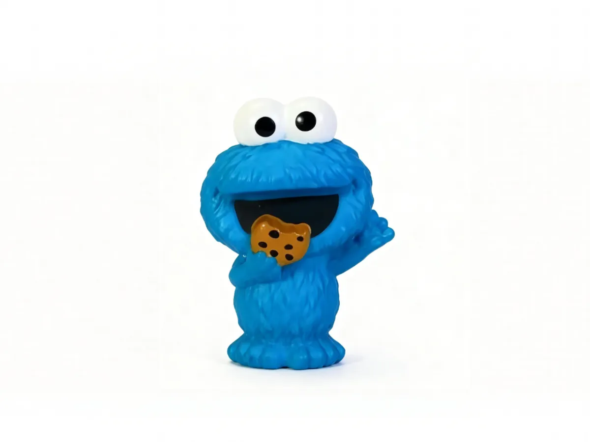 Cookie Monster Eating Cookies - Sesame Street Cute Figurine Girls ...