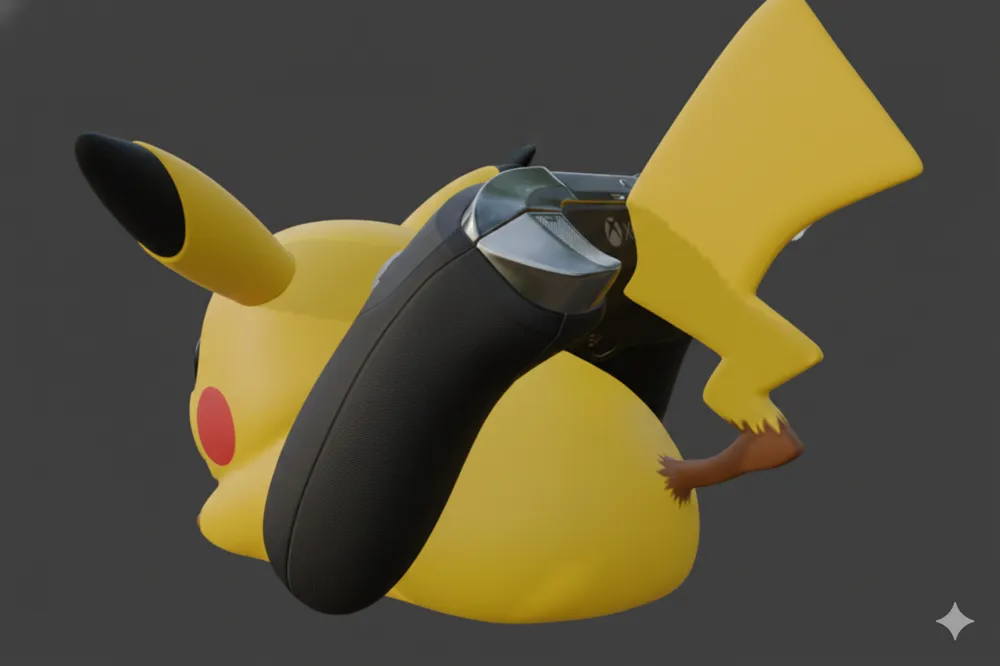 Pikachu Xbox Controller Ständer – Kostenloses 3D-Druckmodell – MakerWorld