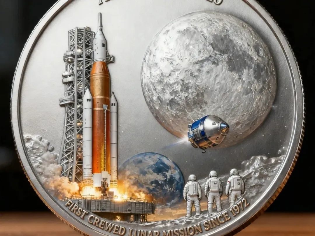 Artemis 2 Mission Coin - Free 3D Print Model - MakerWorld