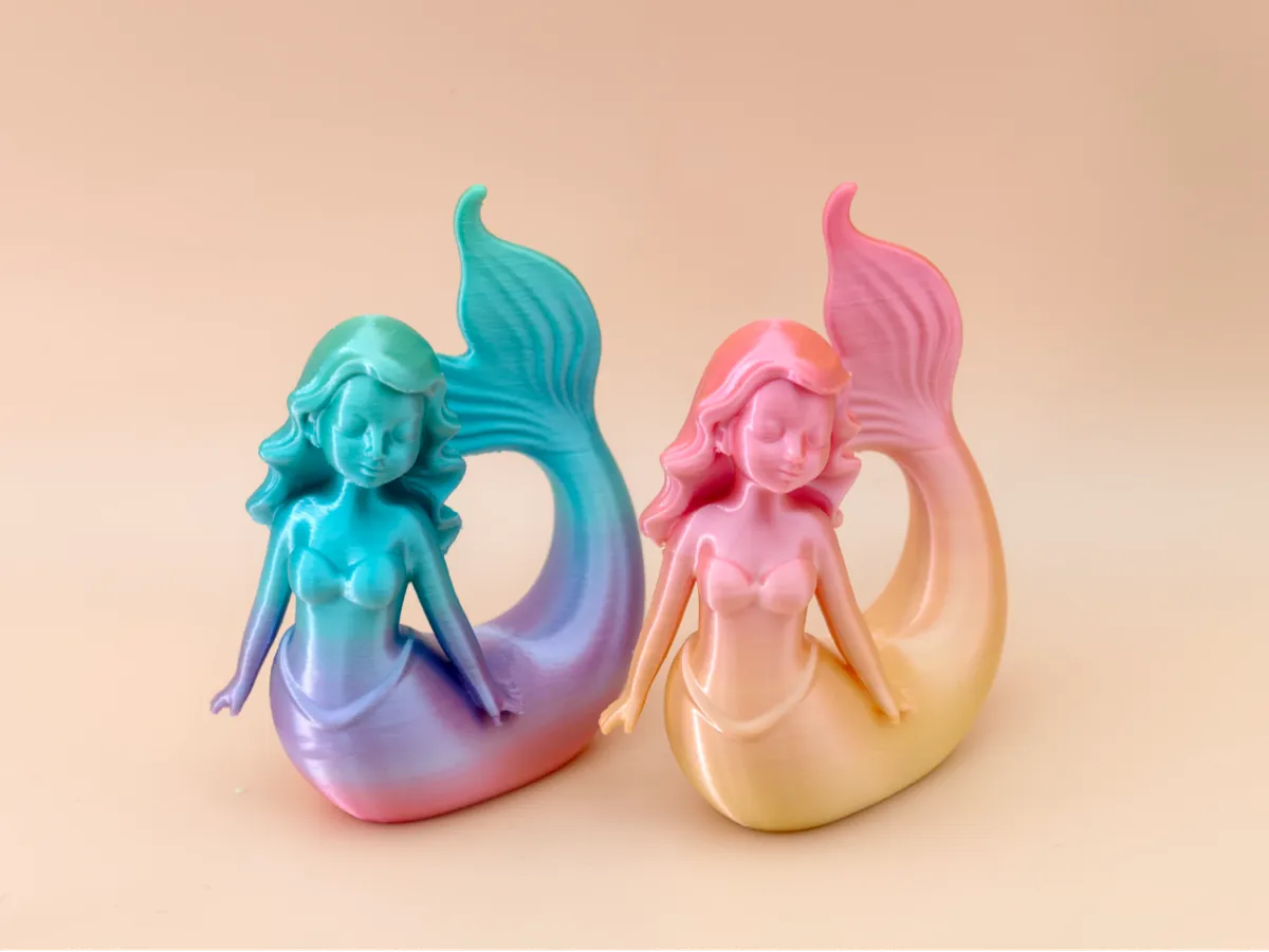Cute Mermaid Girl - Free 3D Print Model - MakerWorld