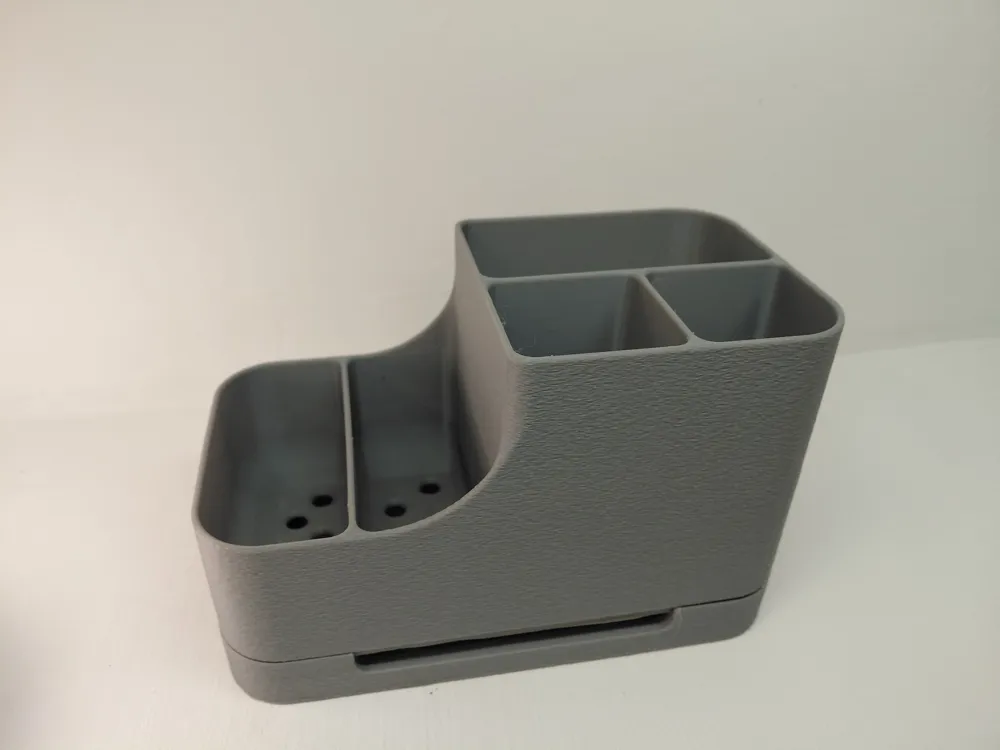 Cutlery Organizer with Water Drain Base - Free 3D Print Model - MakerWorld