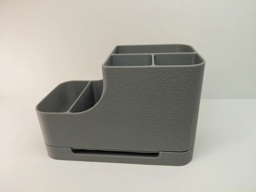 Cutlery Organizer with Water Drain Base - Free 3D Print Model - MakerWorld