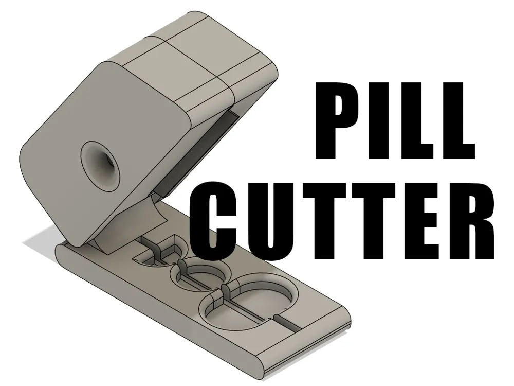 Pill Cutter / Precision Tablet (Assembly) - Free 3D Print Model ...